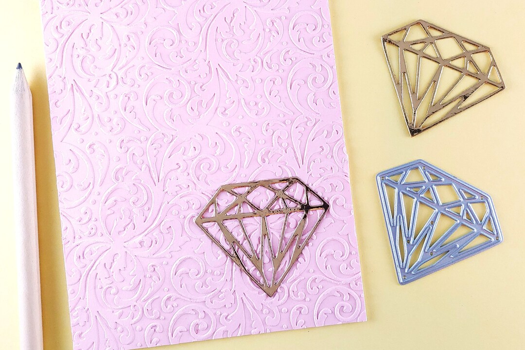 Diamond Cutting Die - Bridal Diamond Metal Crafting Dies - Wedding ...