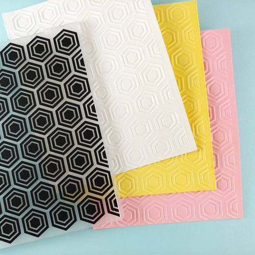 Hexagon Embossing Folder Paper Embossing Paper Craft - Etsy