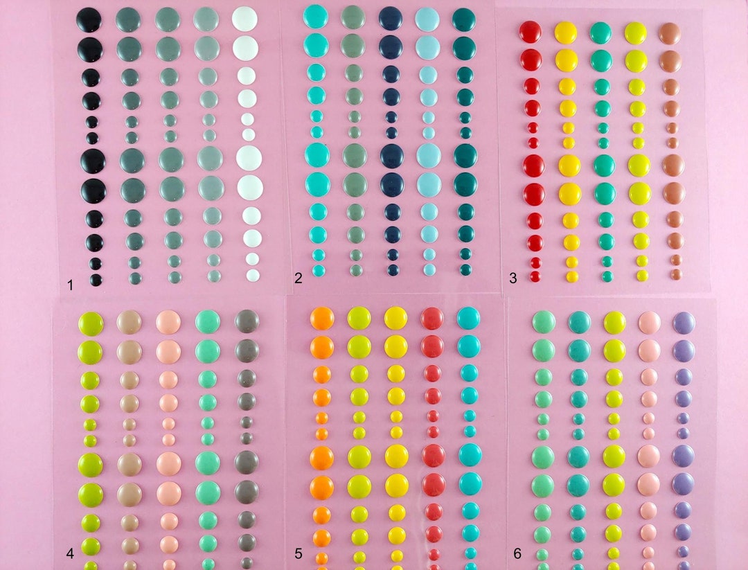 Enamel Dots Embellishments for Card Making Scrapbooking Stickers ...