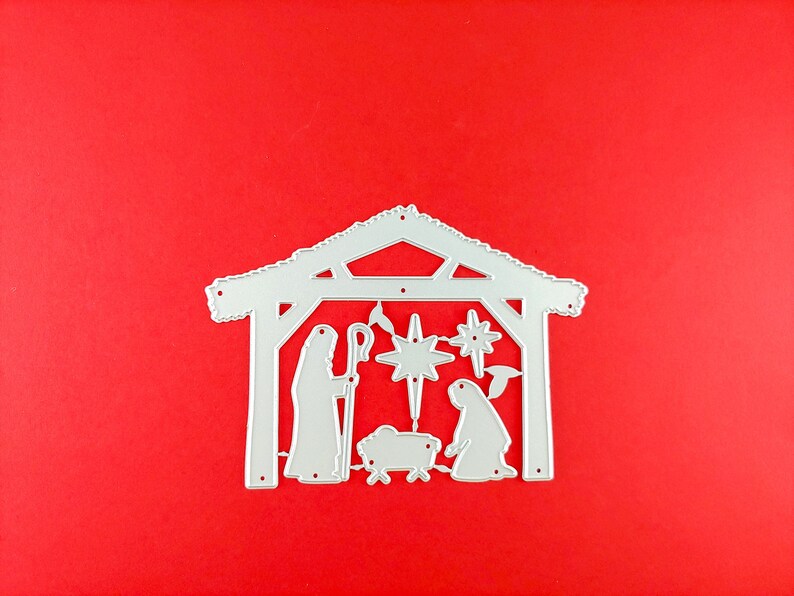 Nativity Cutting Dies - Christmas Metal Craft Die - Manger Metal ...