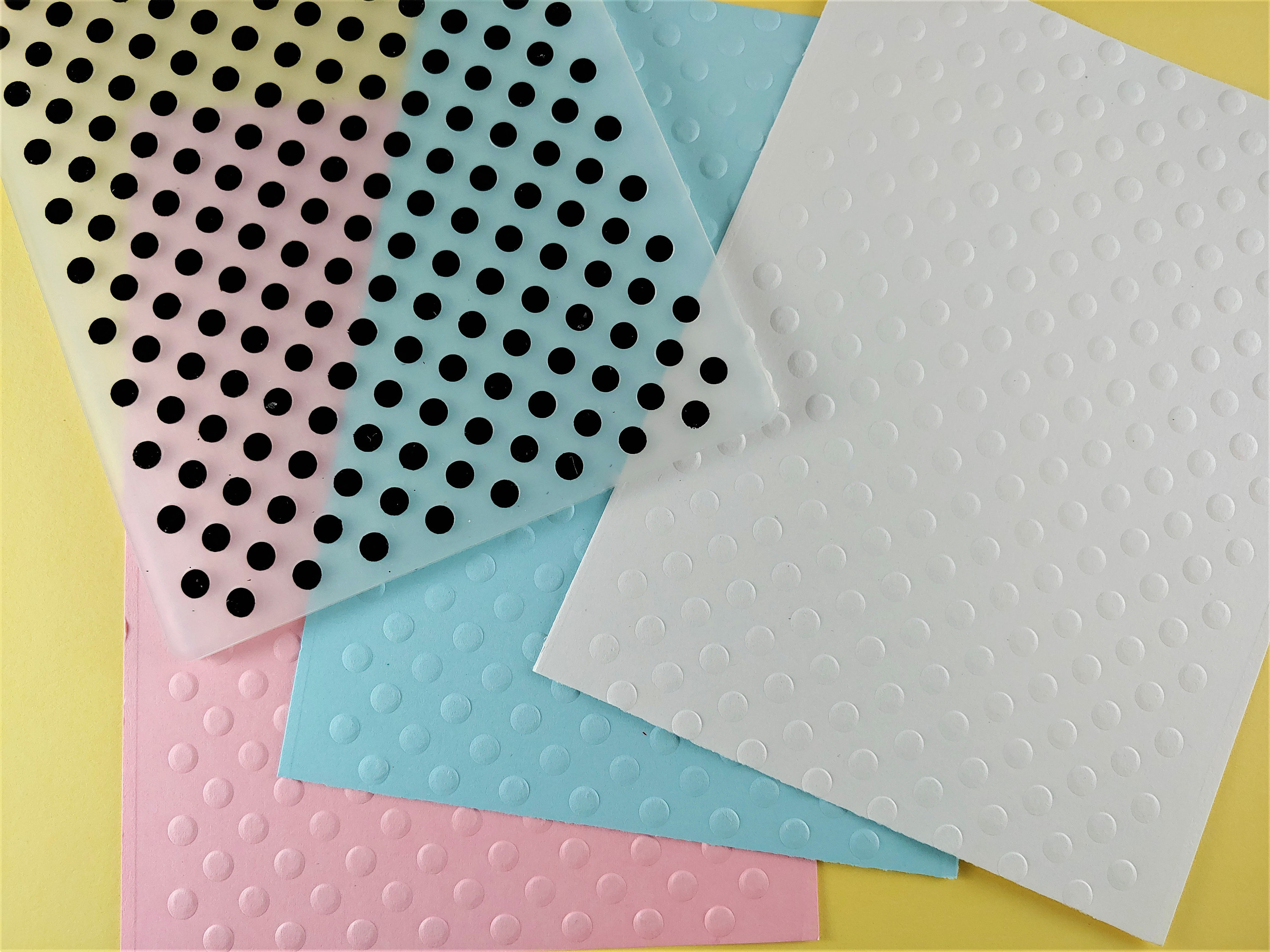 Polka Dot Embossing Folder Paper Embossing Paper Craft - Etsy