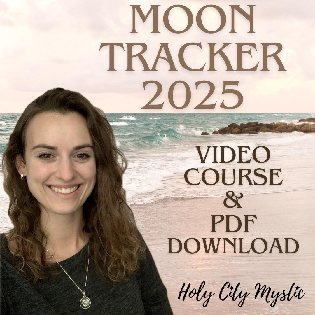 Moon Tracker 2025 PDF & Moon Tracking Video Course - Etsy