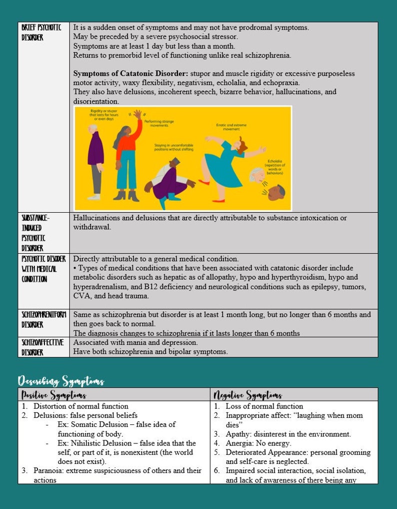 Mental Health Nursing Bundle - Cheat Sheets - Etsy