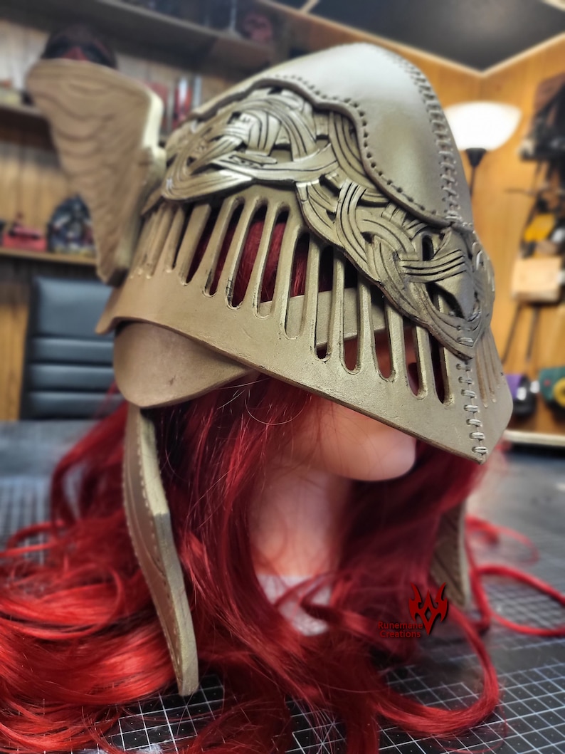 Leather Valkyrie Helmet PDF Pattern Winged Helm Viking - Etsy