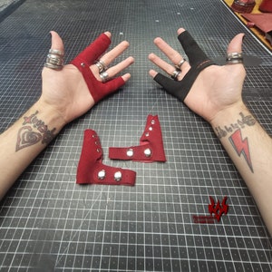 Hand Stitching Finger Guard PDF Pattern | Leather Finger Protectors ...