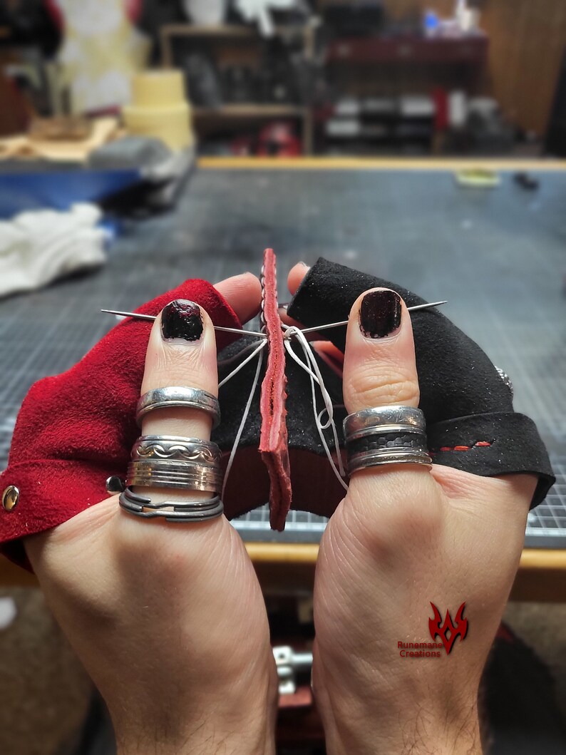 Hand Stitching Finger Guard PDF Pattern Leather Finger - Etsy