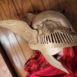 Leather Valkyrie Helmet PDF Pattern | Winged Helm | Viking Valkyrie ...