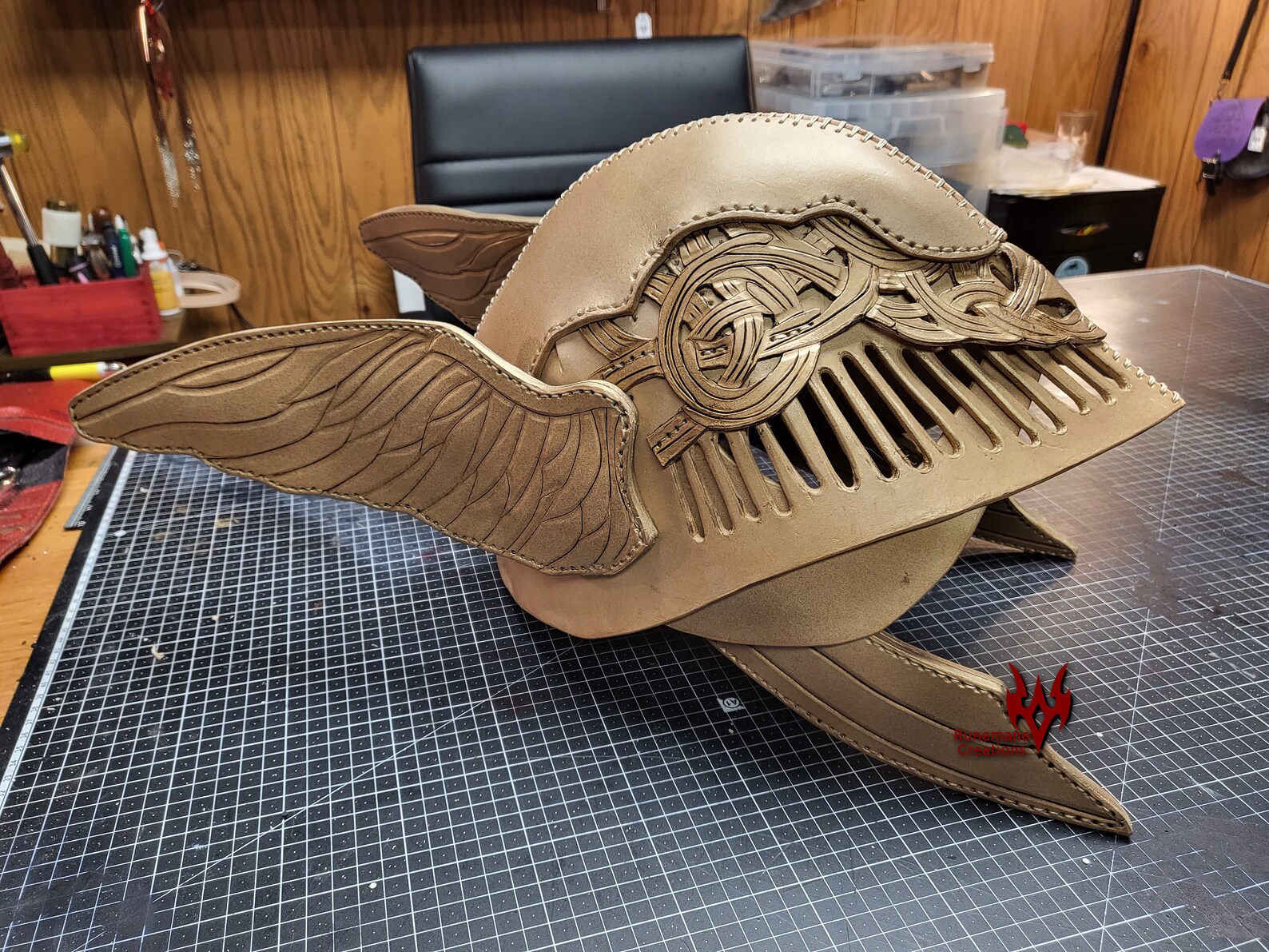Leather Valkyrie Helmet PDF Pattern Winged Helm Viking - Etsy