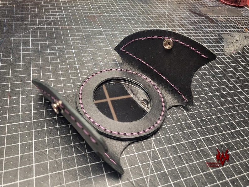 Bat Wing Makeup Mirror Leather Pattern | Leather PDF | Leatherworking ...
