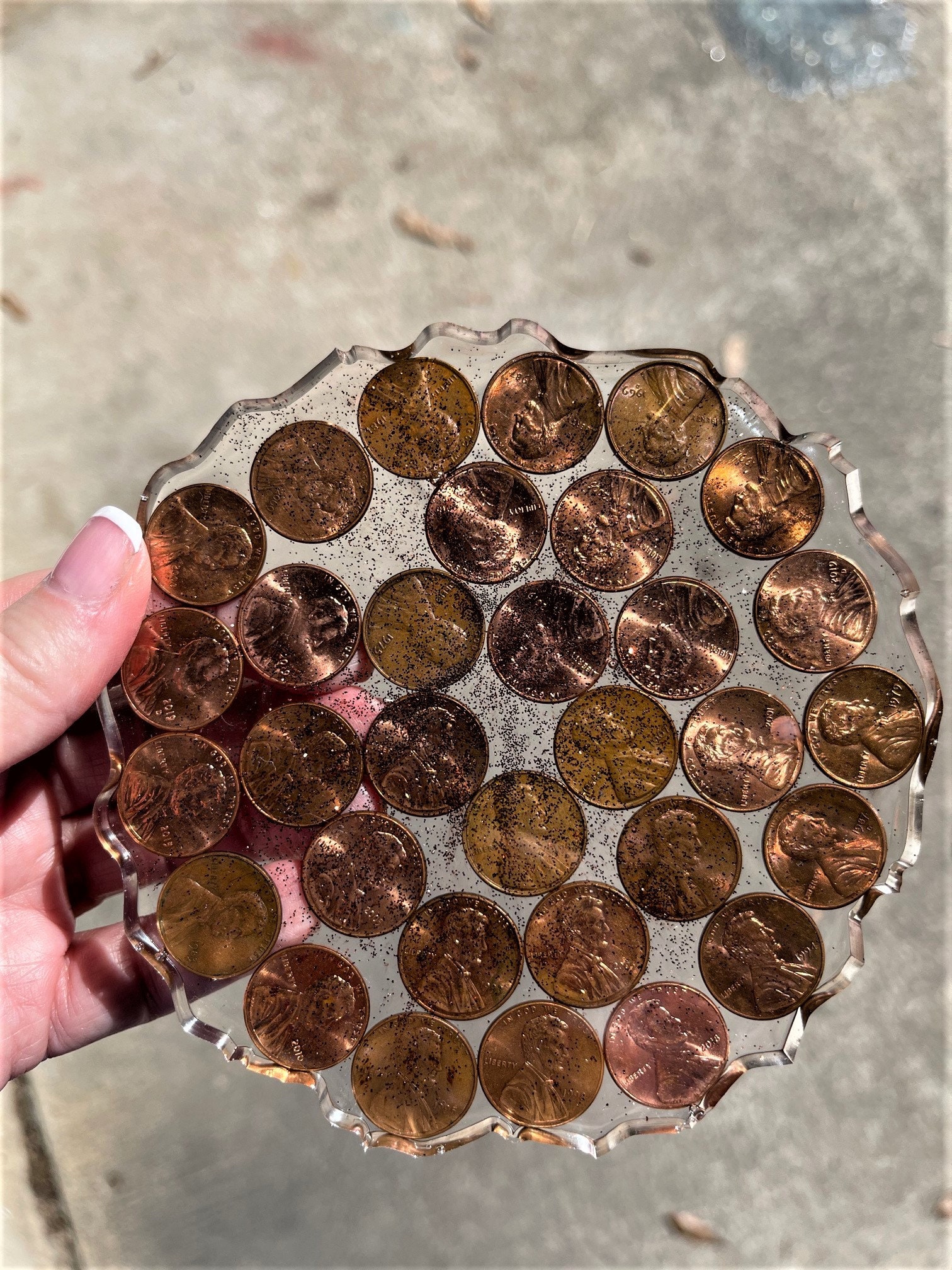 PENNY COASTERS | Etsy