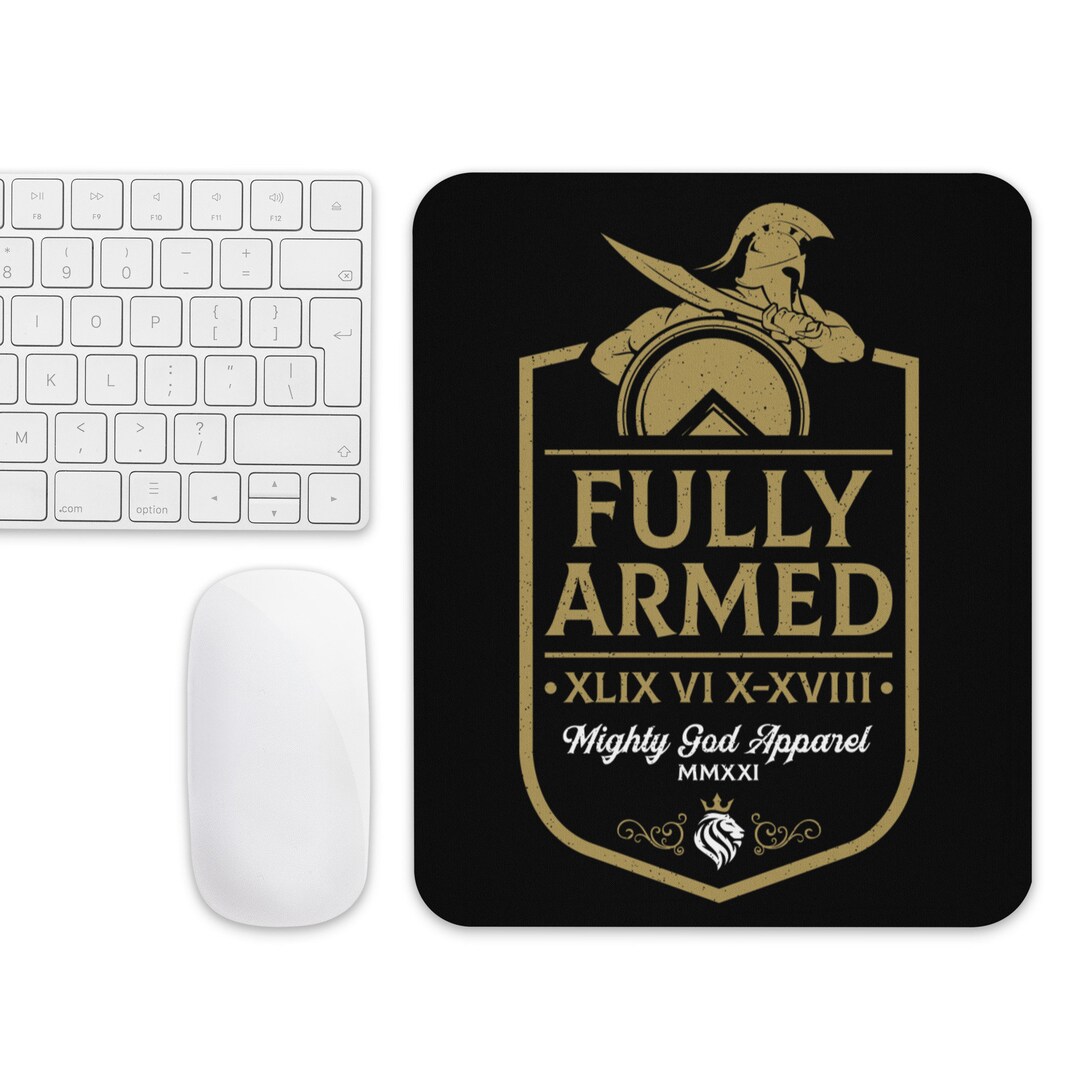 Fully Armed Mouse Pad, Armor of God, Mighty God Apparel, Christian ...