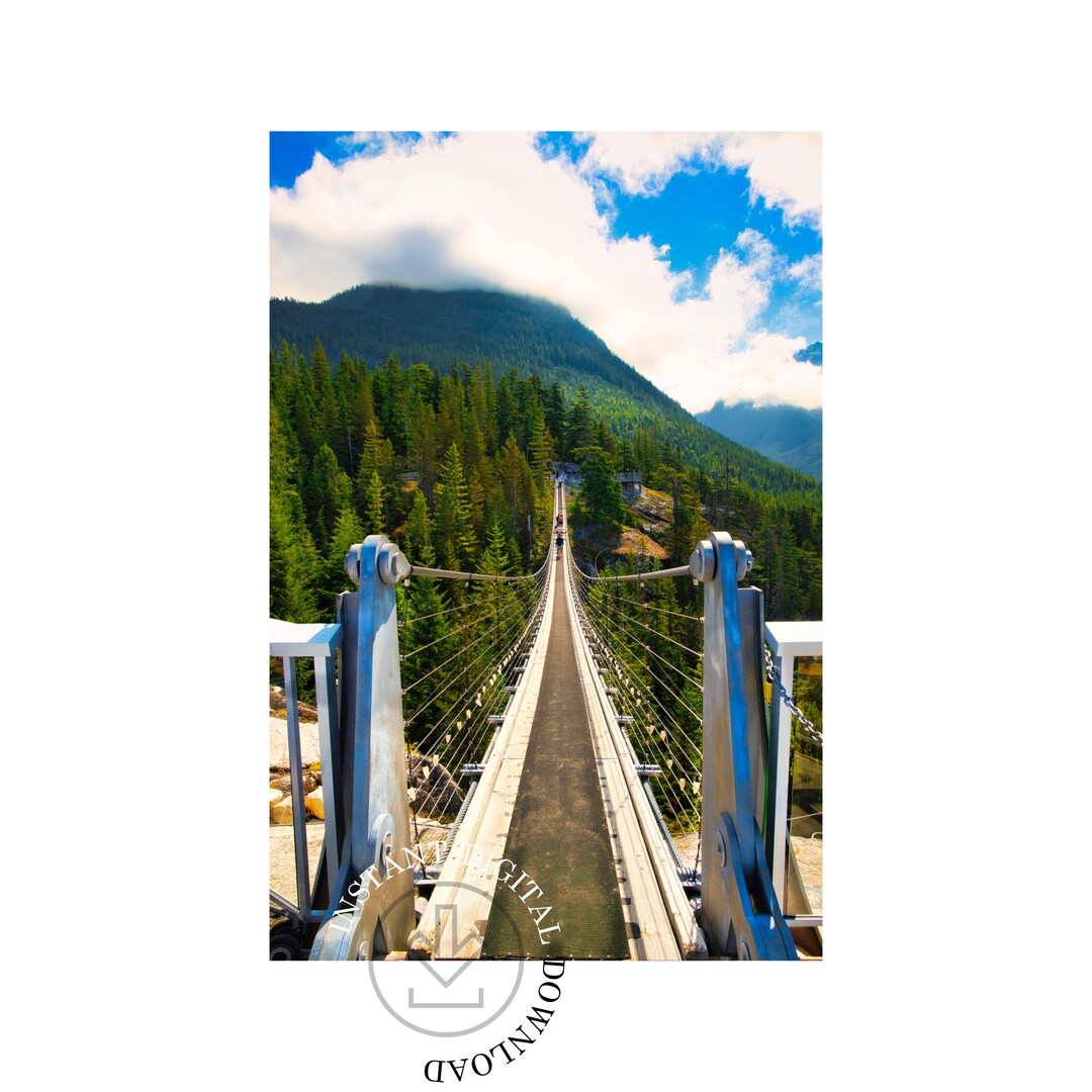 Sky Pilot Suspension Bridge Landscape Photography Canadian Landscape ...