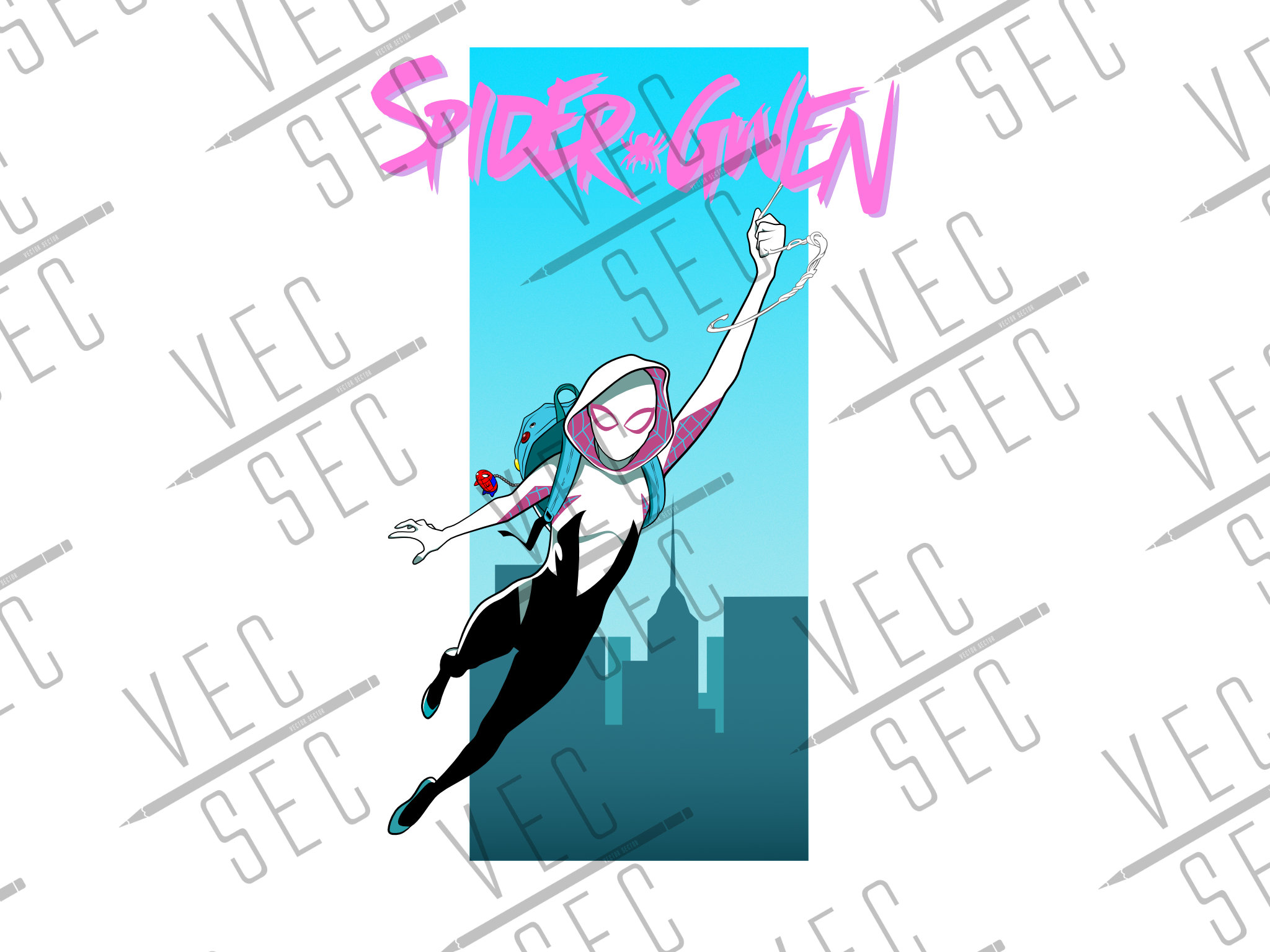 Spider-gwen, Gwen Stacy High-quality PNG, JPEG and SVG Design Ready to ...
