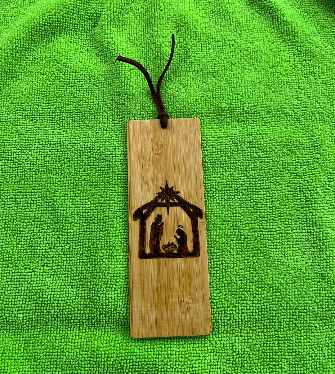 Nativity Scene Wooden Bookmark. Pyrography Art. - Etsy
