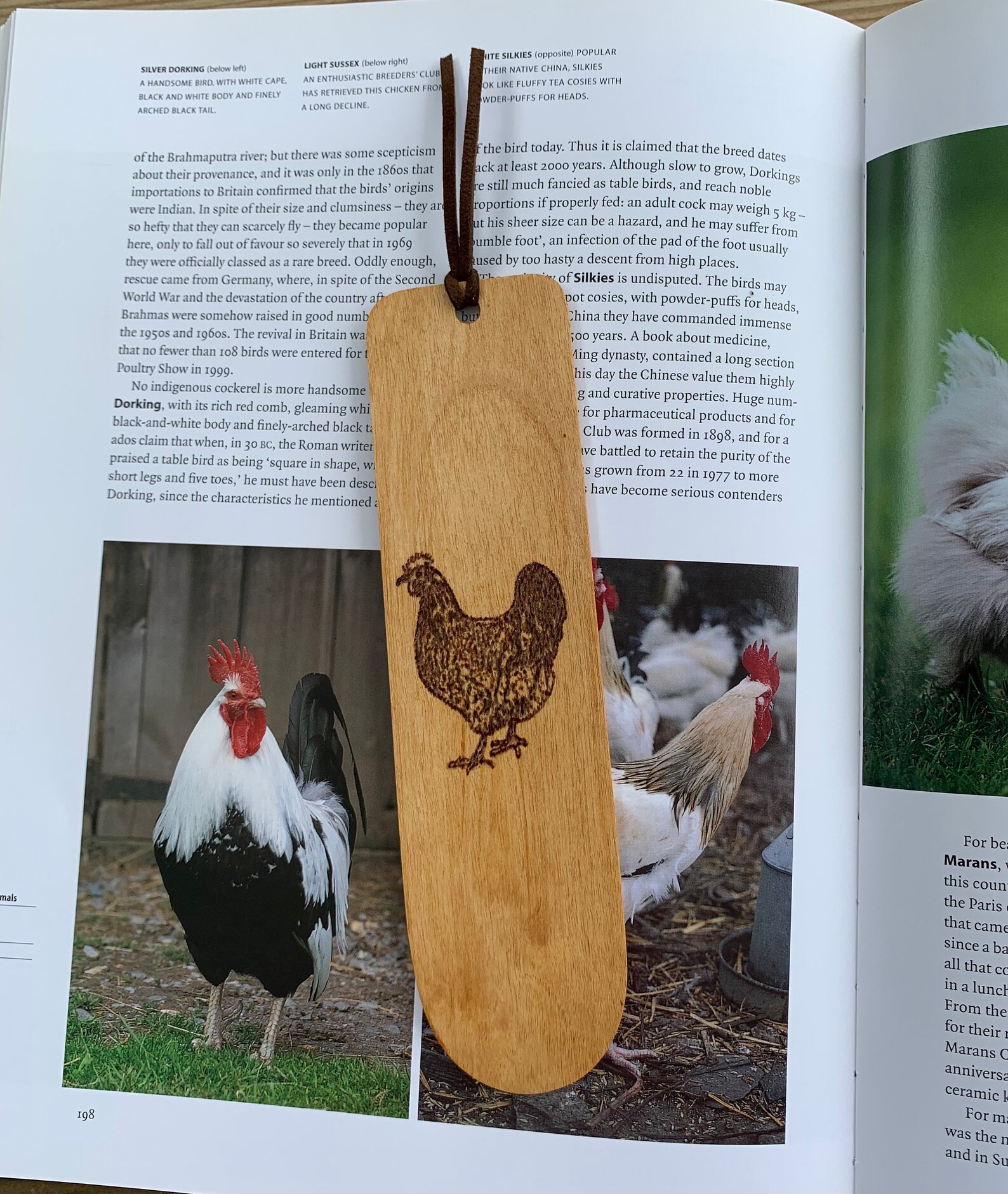 Chicken Poultry Wooden Bookmark Pyrography Burned - Etsy
