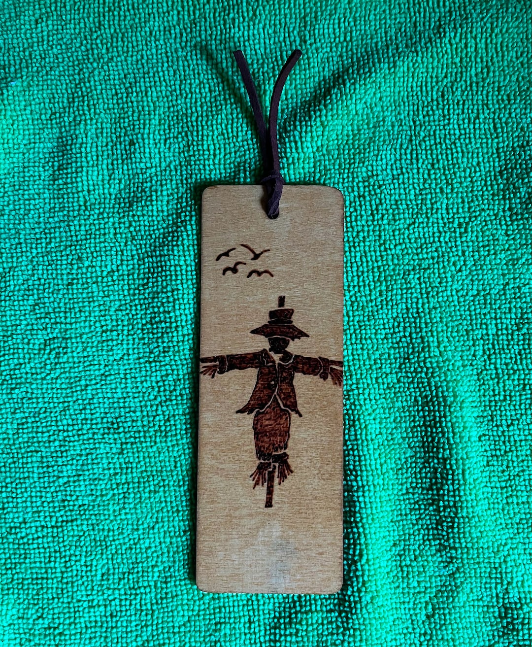 Scarecrow Wooden Bookmark. Pyrography Art. - Etsy