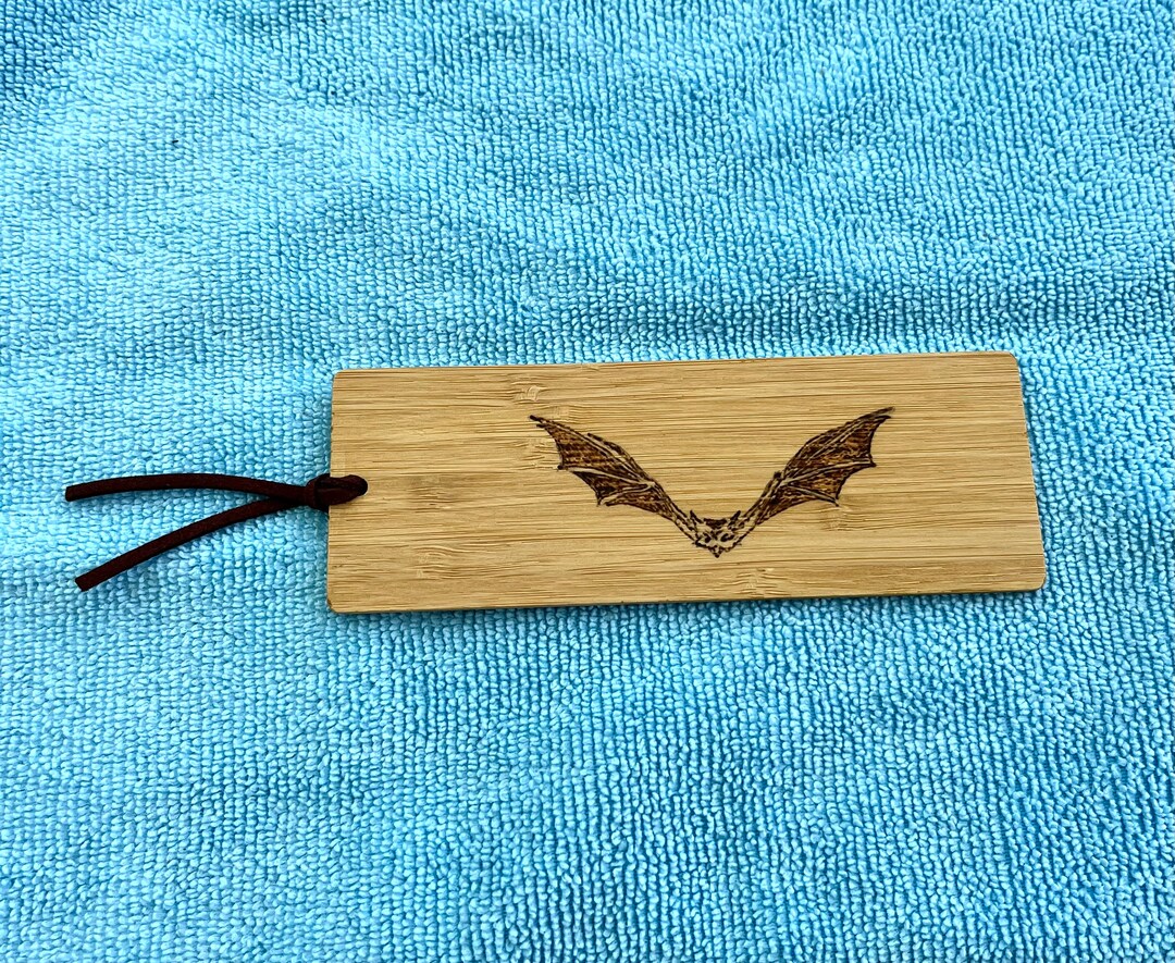 Vampire Bat Wooden Bookmark. Pyrography Art. - Etsy