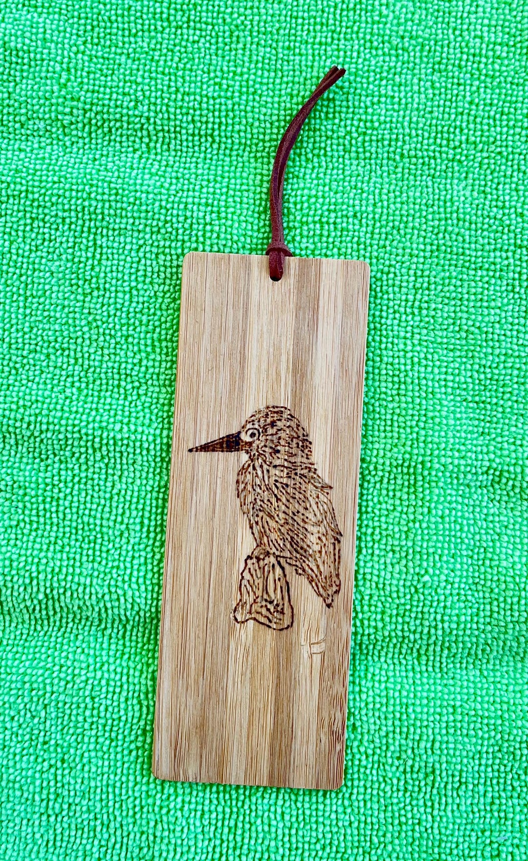 Kingfisher Wooden Bookmark. Pyrography Art. - Etsy