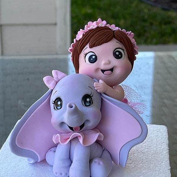 Elephant Cake Topper Baby Shower - Etsy