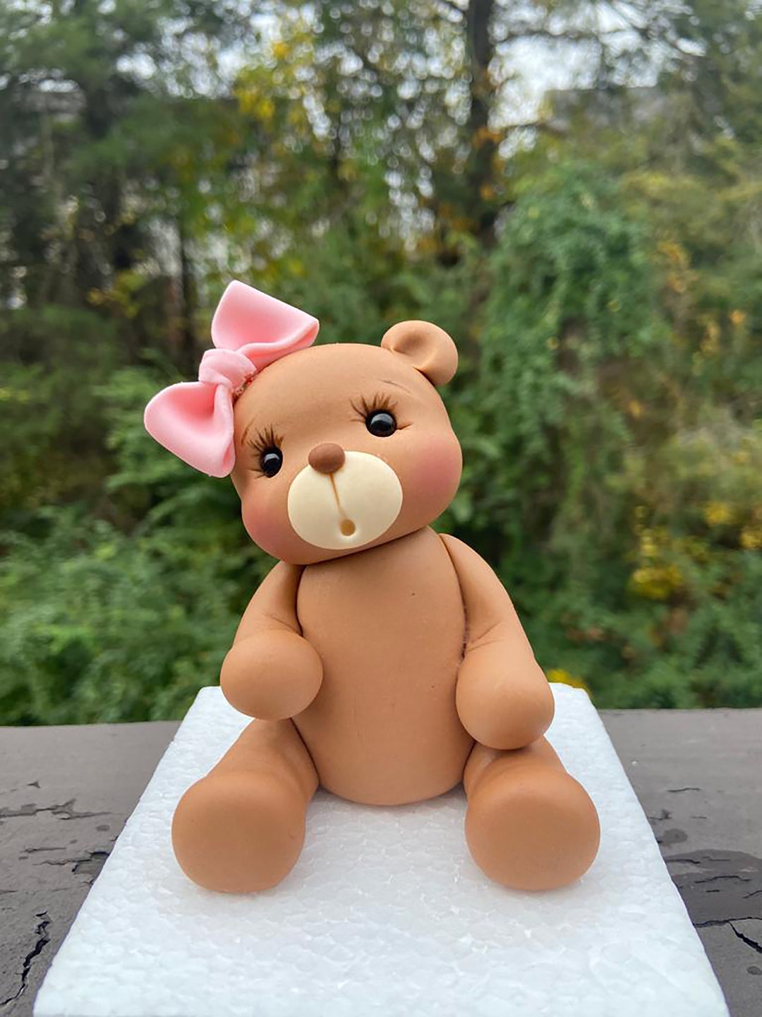 Teddy Bear Cake Topper Teddy Bear Baby Shower Girl Baby - Etsy