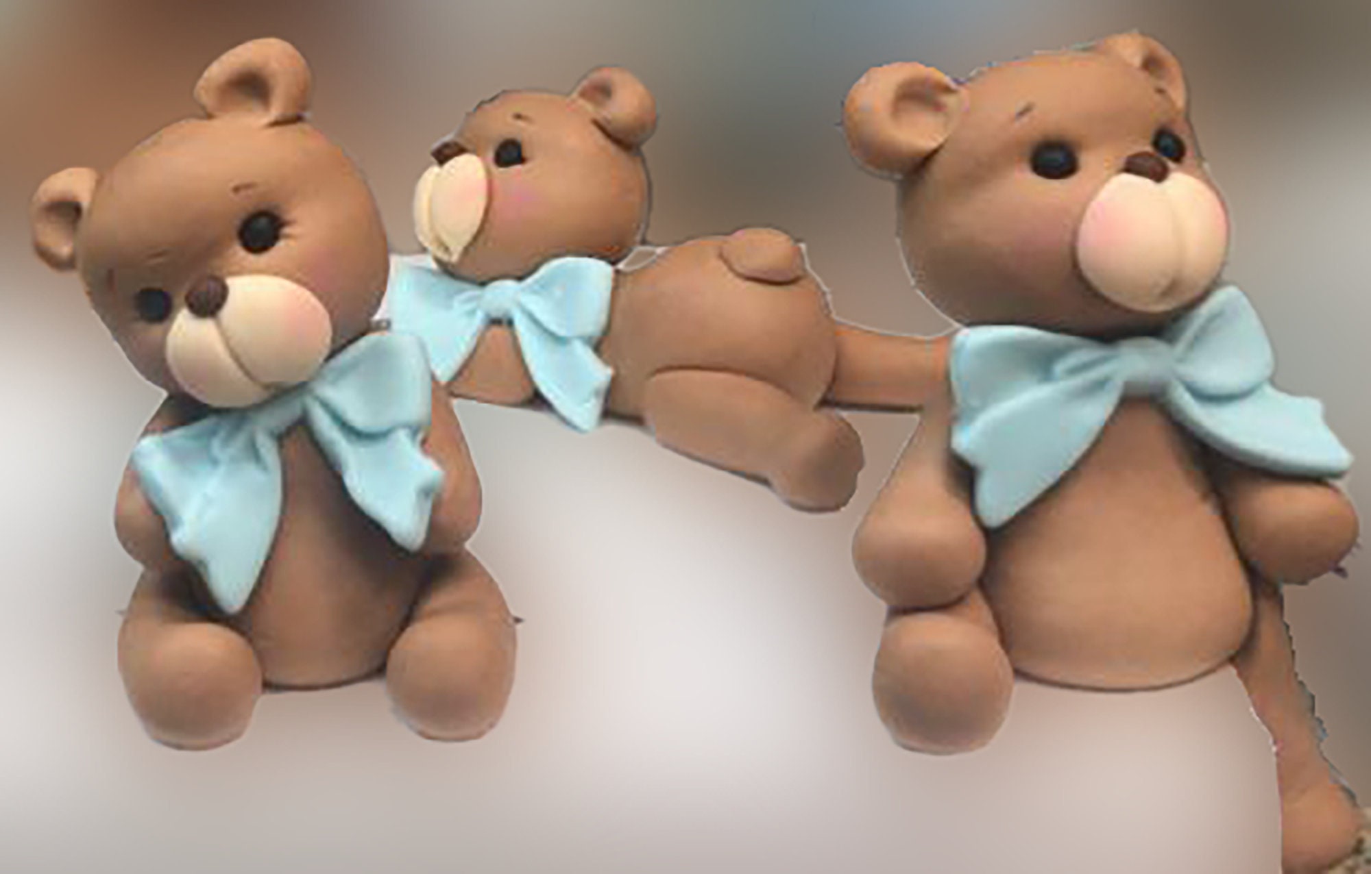 teddy bear cake topper/ bear cake topper/ cake topper de osito/ baby ...