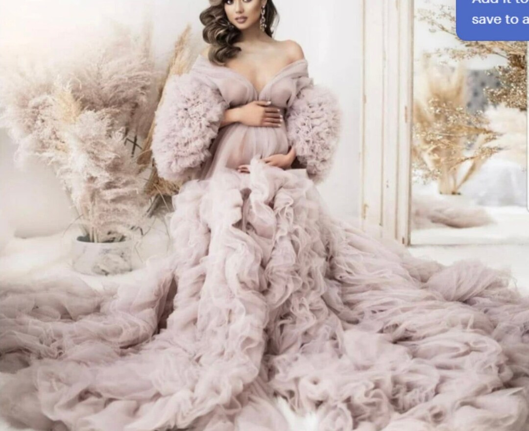 Tulle Ruffle Robe, Fluffy Tulle Robe - Etsy