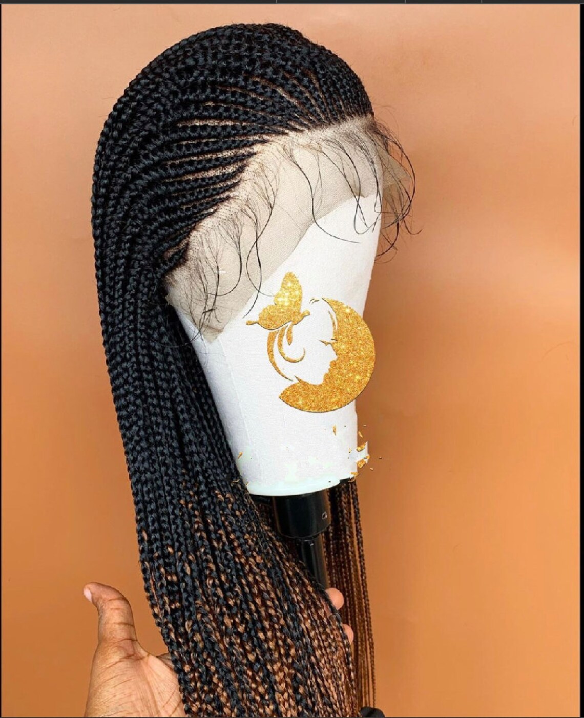 Cornrow Braided Wig Braided Wig 2 Tone Cornrow Braided Wig | Etsy