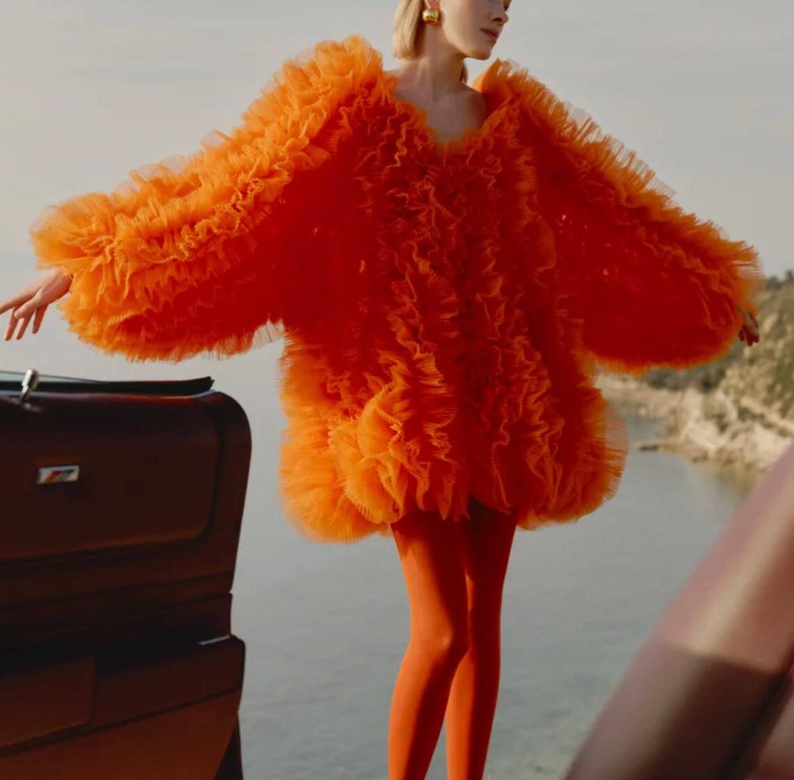 Tulle Mini Dress Balloon Dress Balloon Mini Dress Puff - Etsy