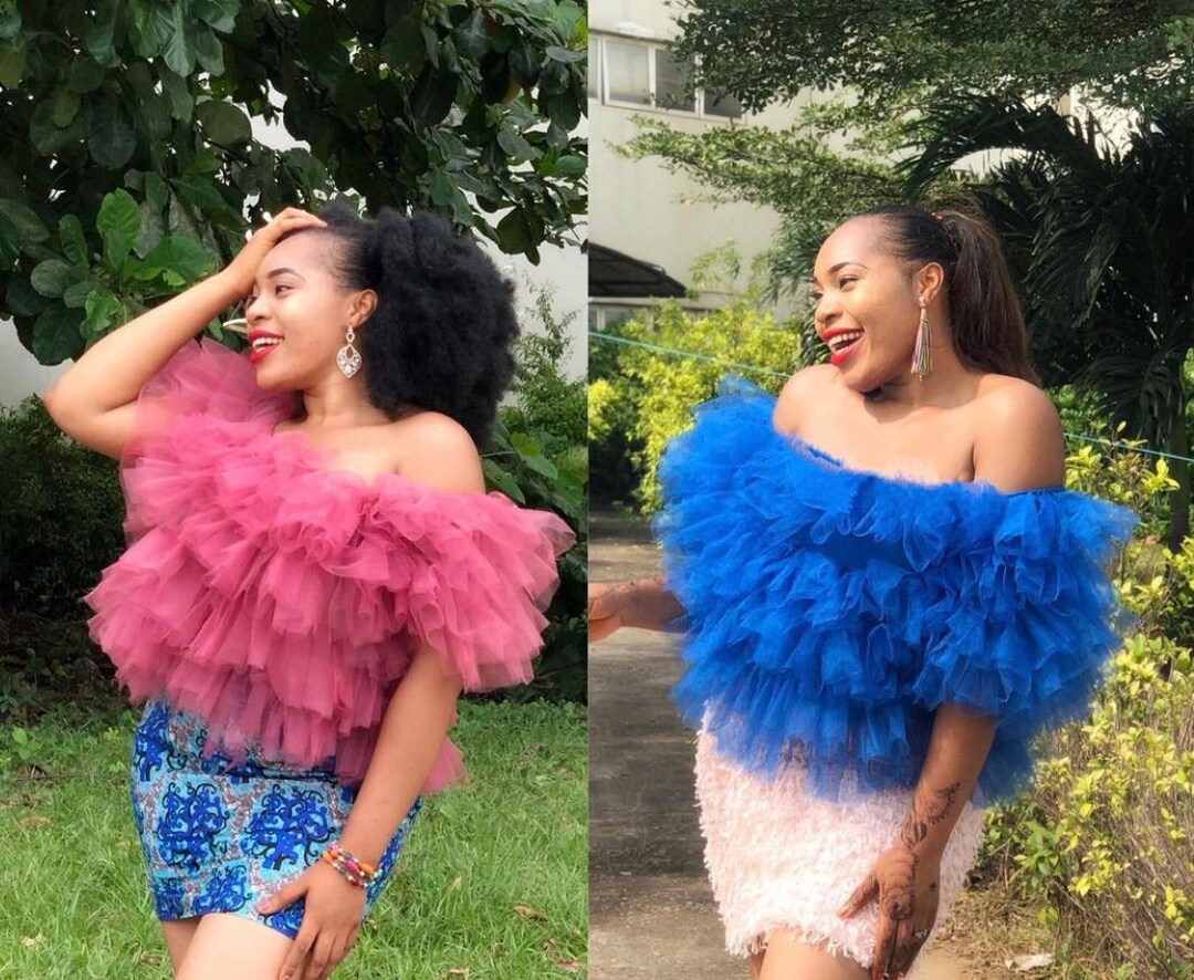 Tulle Top, Tulle Ruffle Top, Ruffle Top, Ruffle Tulle Top - Etsy