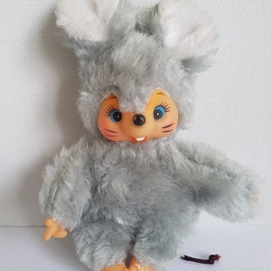 Vintage Monchhichi Toho Daisuke Replica Gray Mouse 7.8" - Etsy