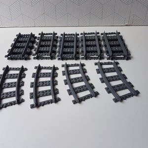 Vintage Lego Curved and Straight Track (RC Trains) #53400, #53401 - Etsy