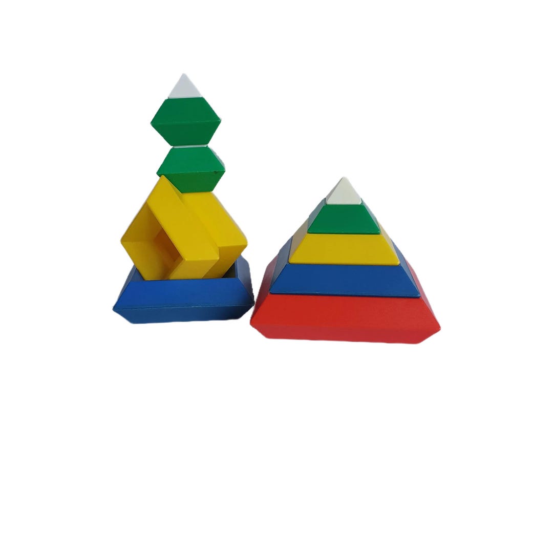 Vintage Wedgits Building Blocks (13pcs) - Etsy