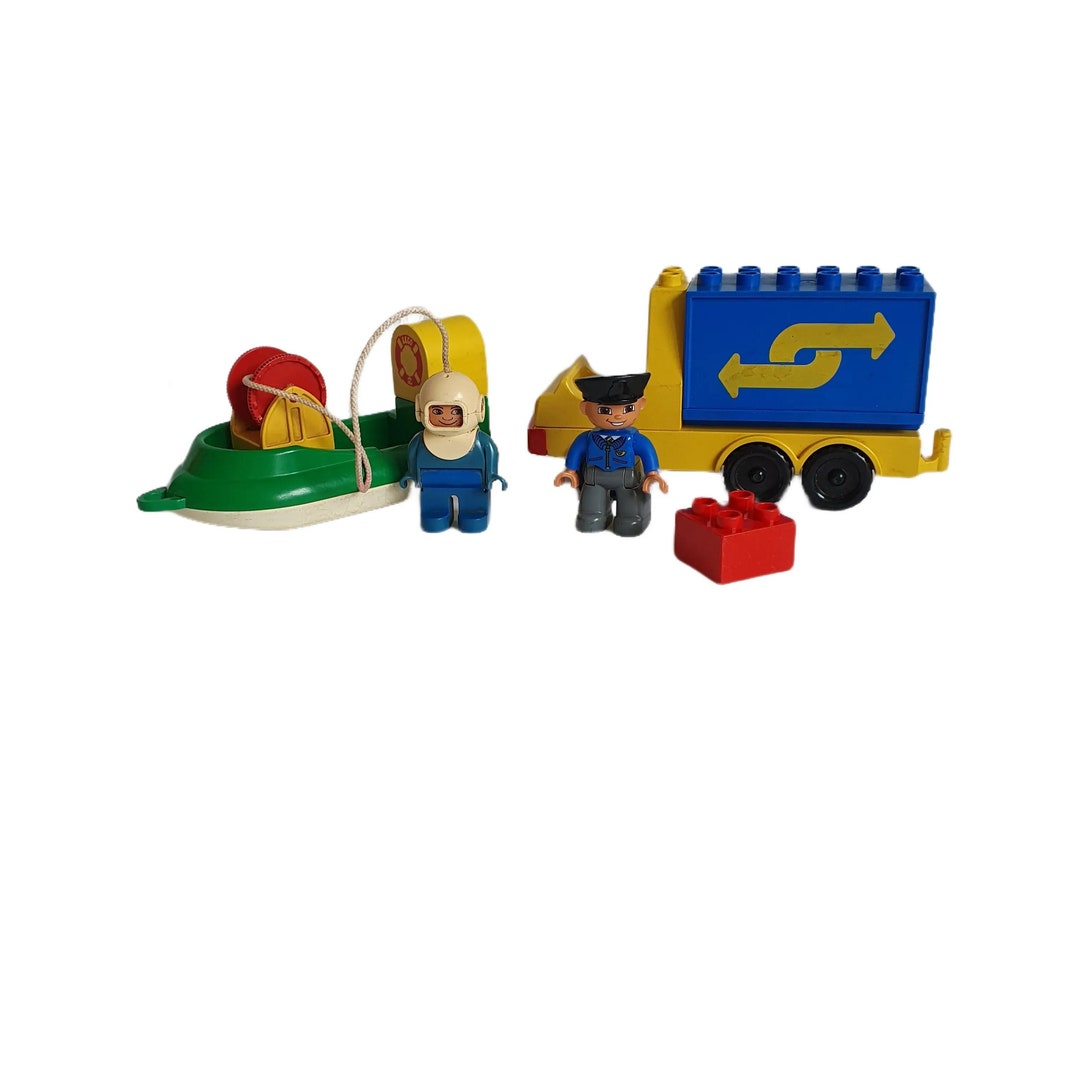 Vintage Lego Duplo Playsets Container Transport (#2632) and Deep Sea ...