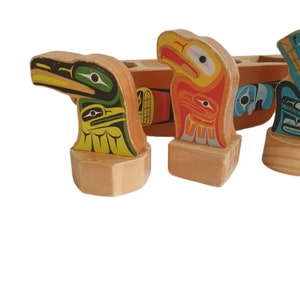 Vintage Wooden Learning Shapes Animal Journey First Nations Shape ...