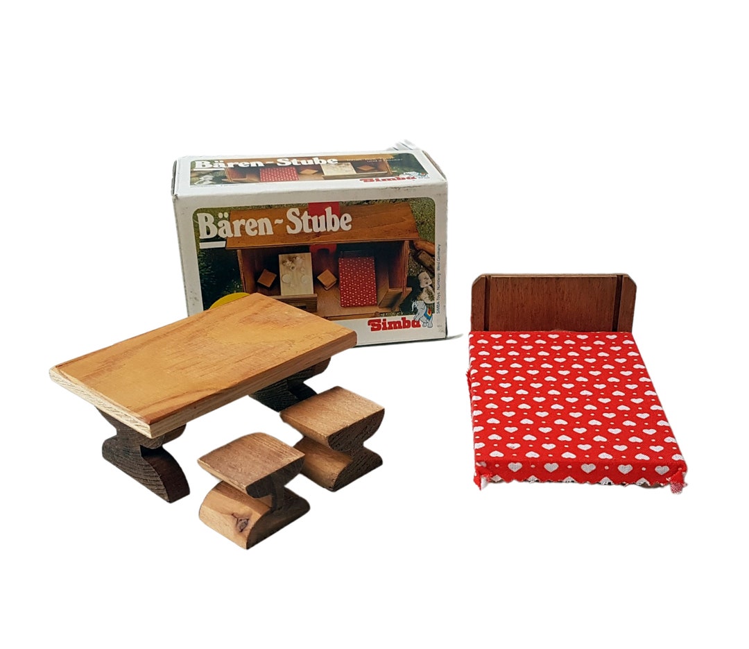 Vintage Simba Barenwald Baerenwald Baren-stube Wooden Cabin Furniture ...