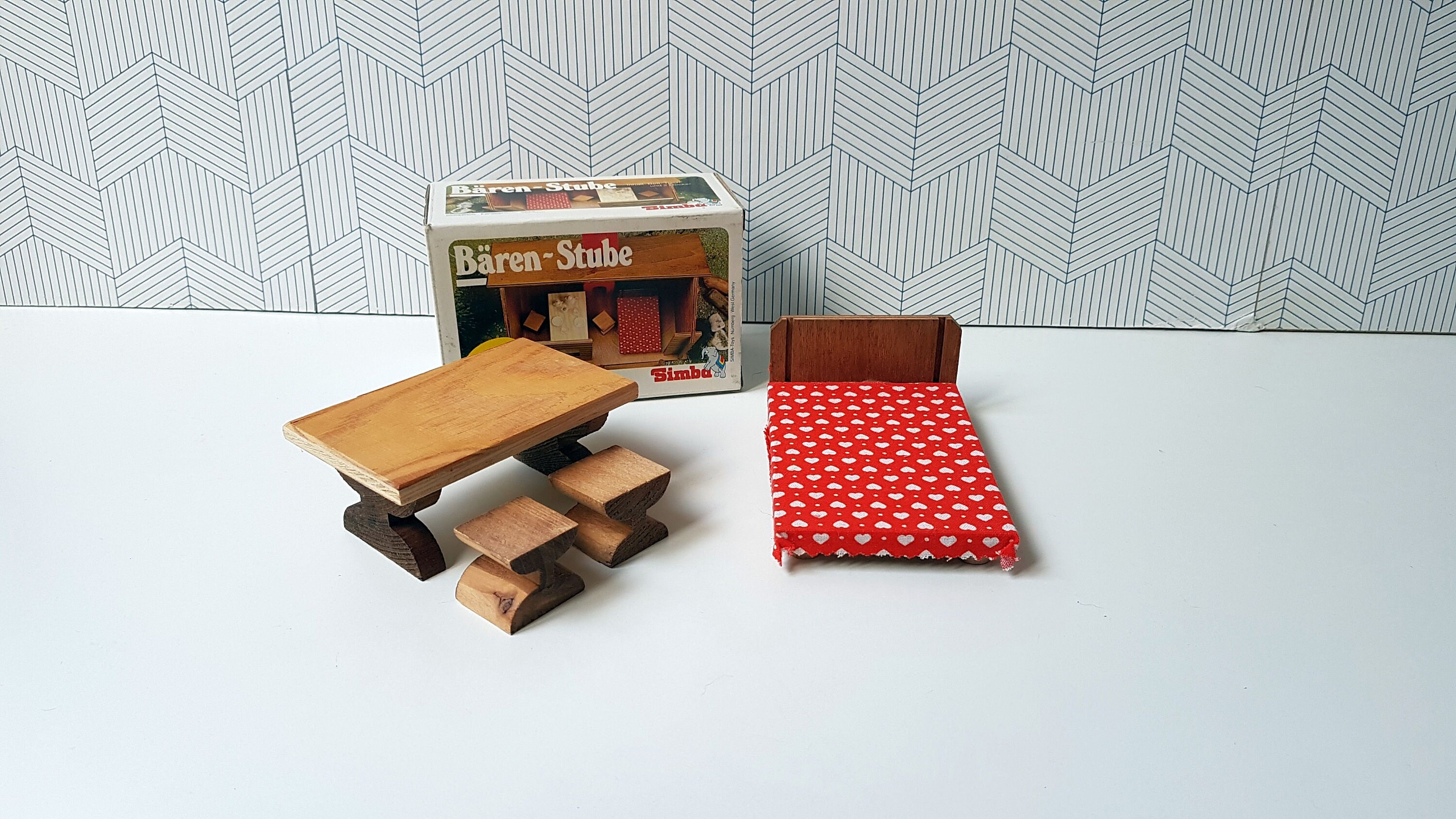 Vintage Simba Barenwald Baerenwald Baren-stube Wooden Cabin Furniture ...