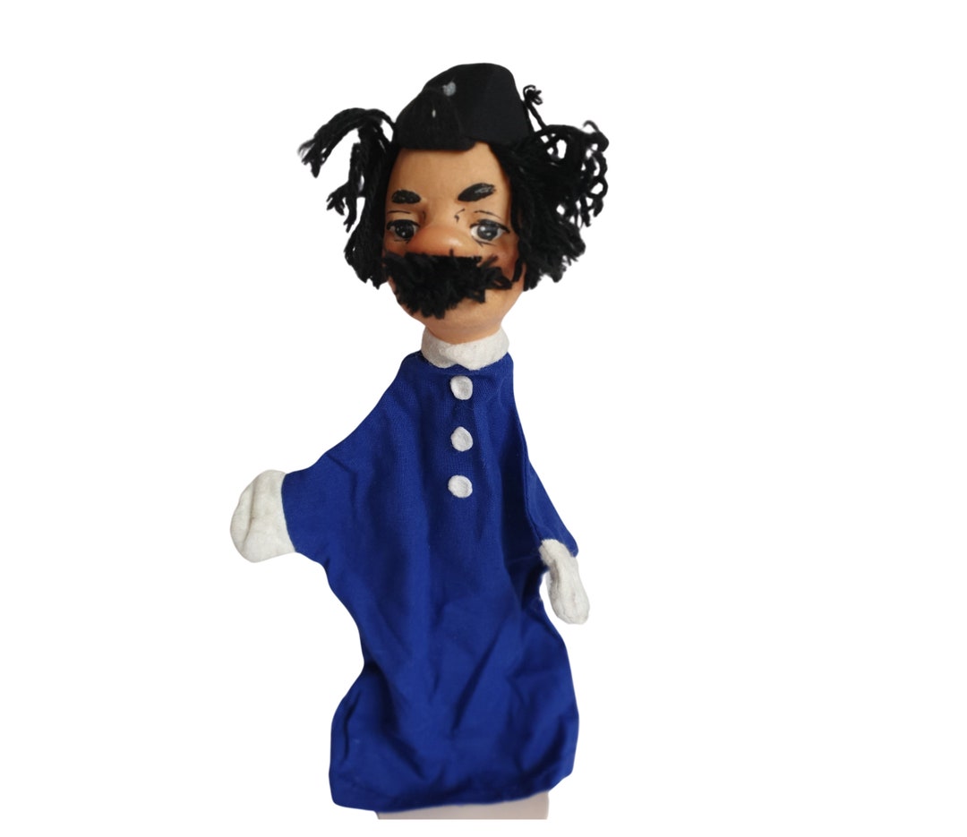 Vintage Jodeca AG Hand Painted Constable Composition Head Hand Puppet ...