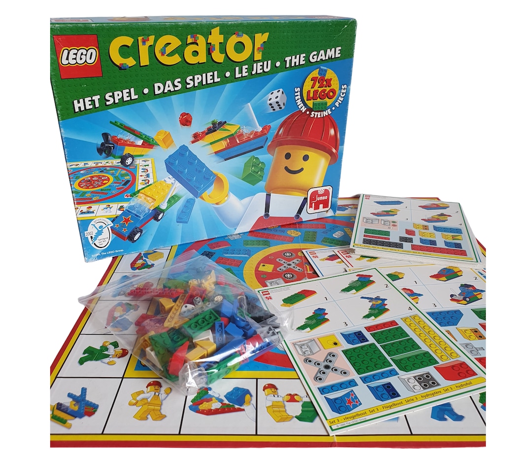 Vintage LEGO Jumbo Creator Board Game 00745 - Etsy