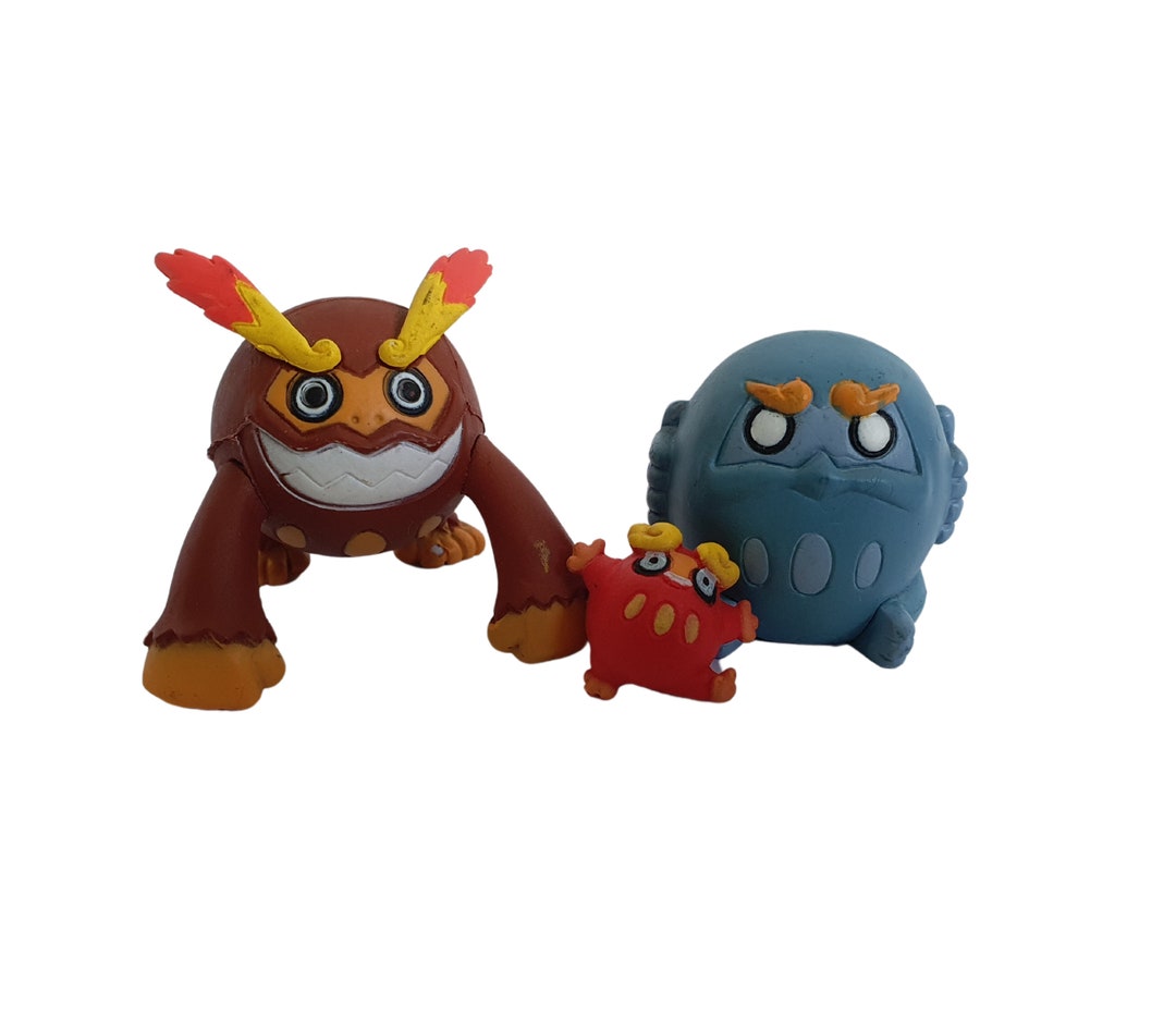 Vintage Pokemon Zukan BW02 Darumaka, Darmanitan Zen Mode and Darmanitan ...