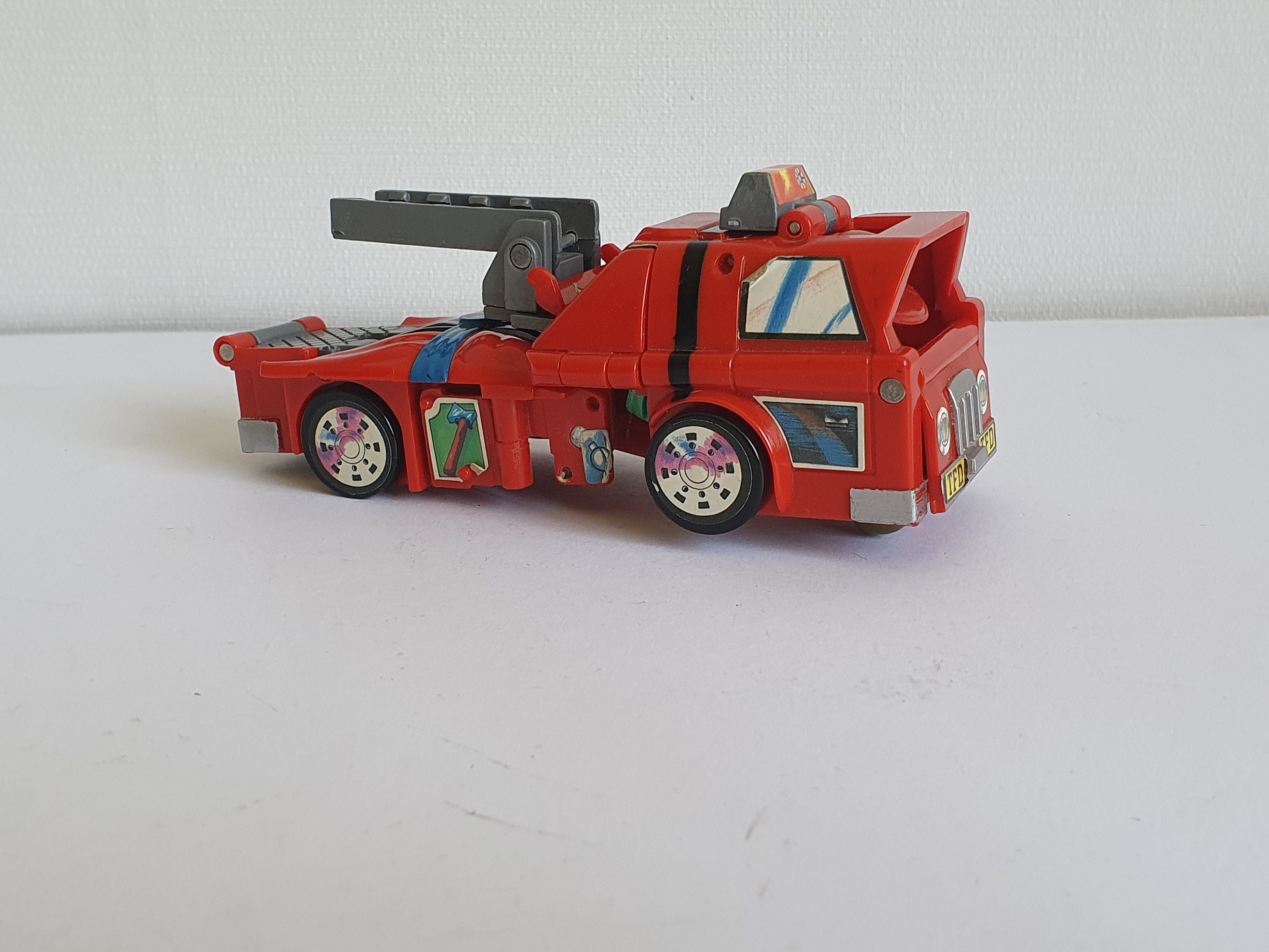 Vintage Playmates TMNT Ninja Turtles Road Ready Leo Transforming Figure ...