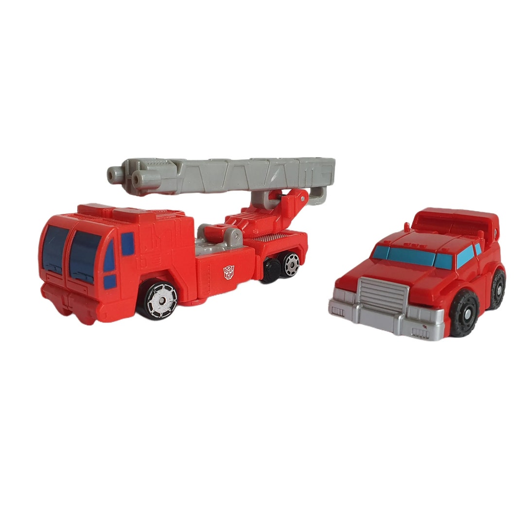 Vintage Hasbro Tomy Bot Shots Spin Shot Ironhide & RID Optimus Prime ...