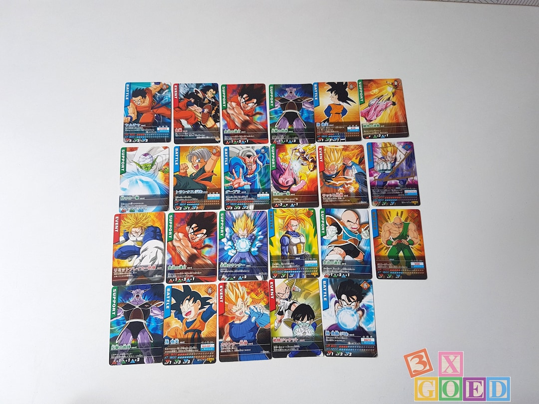 Vintage Japanese Bandai Dragon Ball Z Data Carddass Cards lot of 23 - Etsy