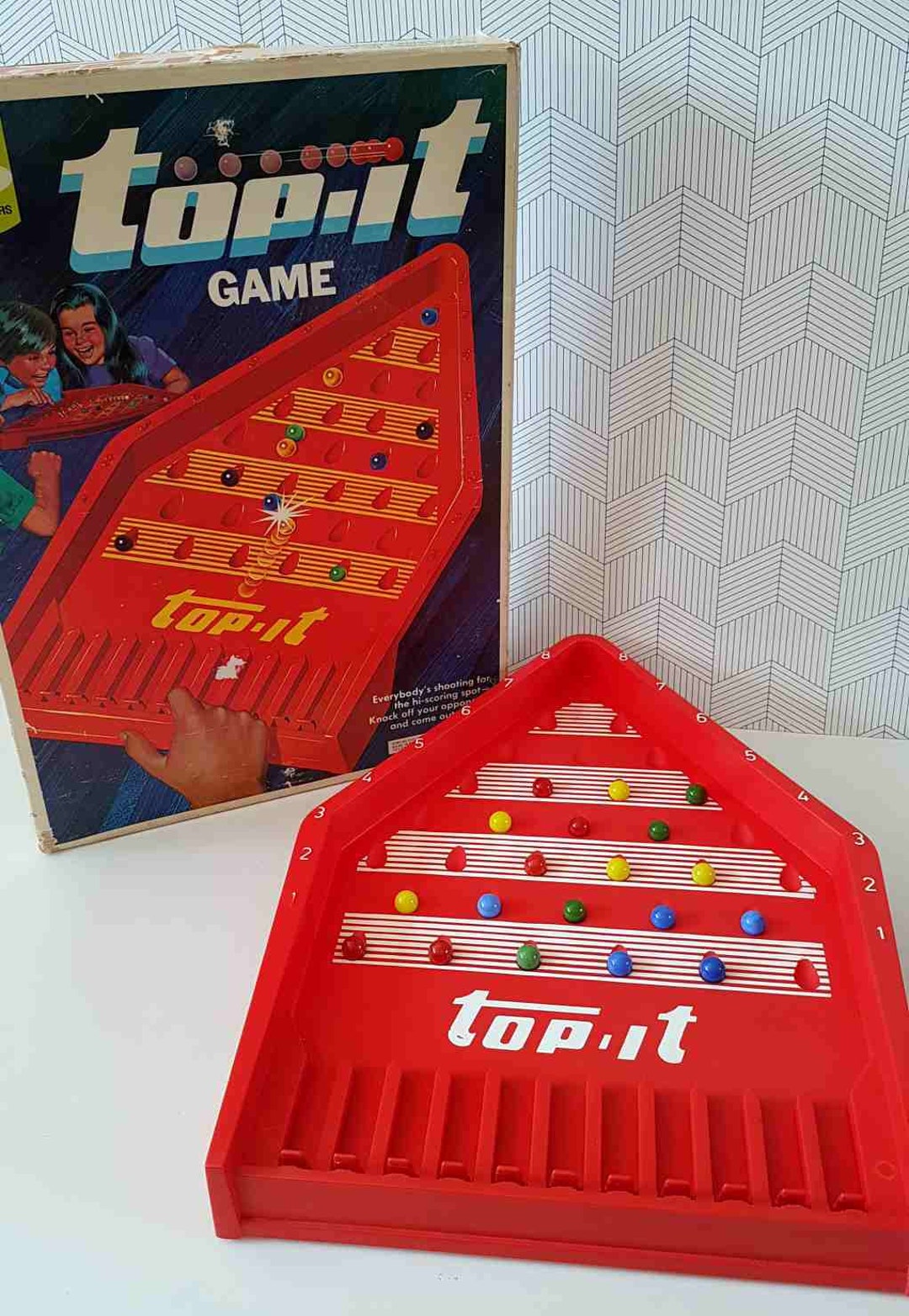 Vintage Ideal Top-it Shooting Game - Etsy