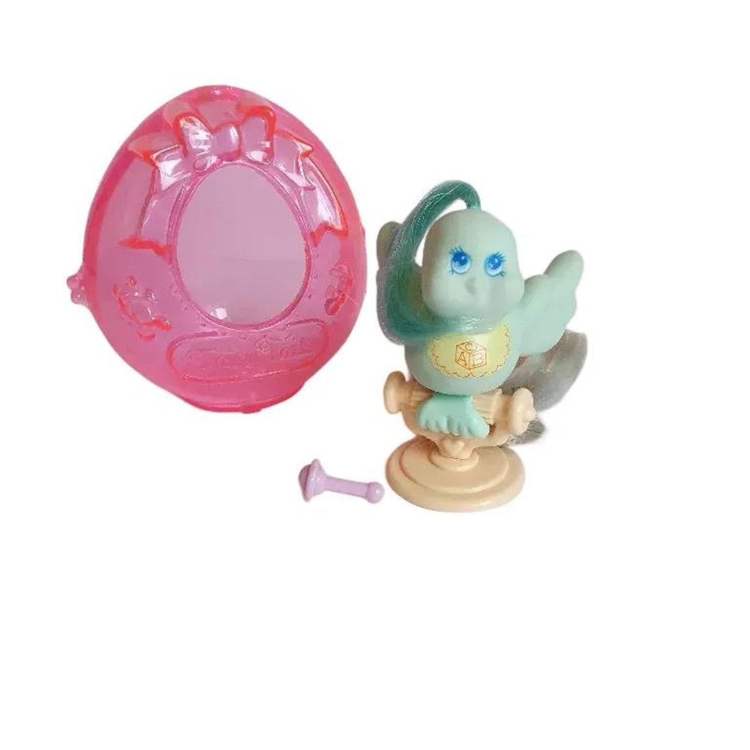 Vintage Hasbro Fairy Tails Tinker Tails W/ Perch, Purple Rattle & Egg ...