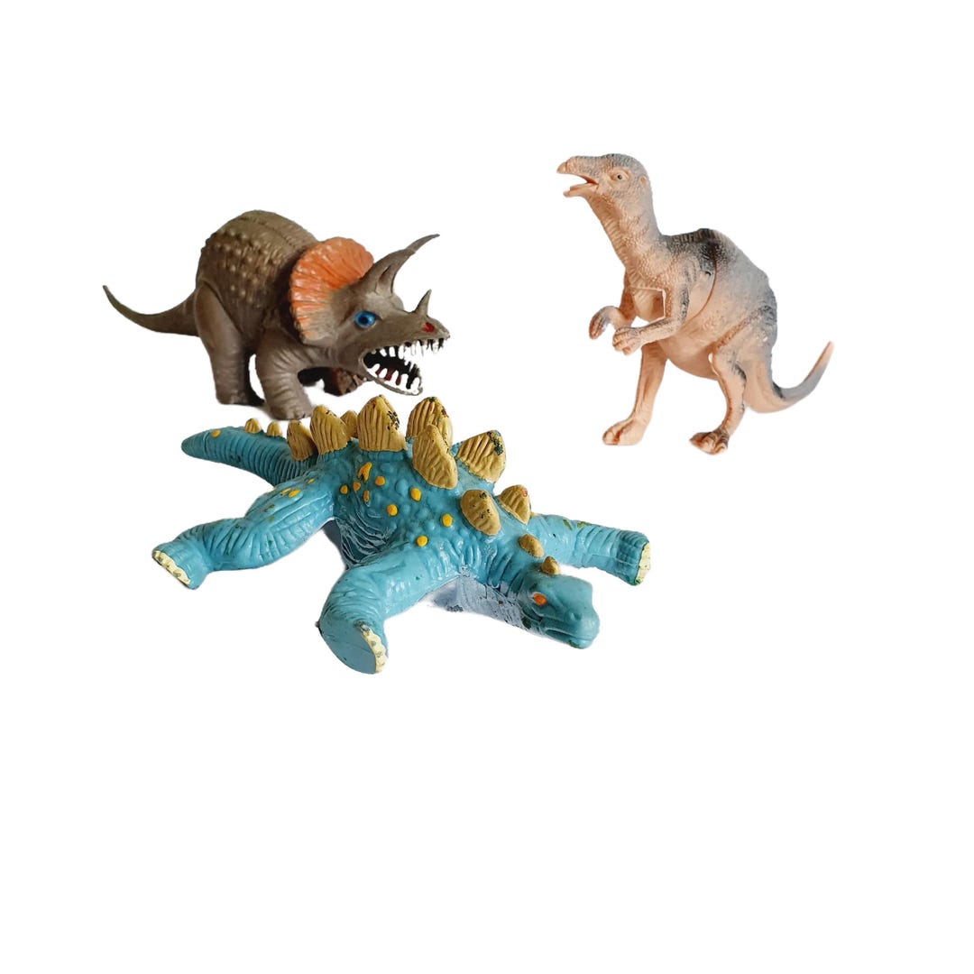 Vintage Bug-a-saurus Dinosaur Figures (lot of 3) – Retro Prehistoric ...
