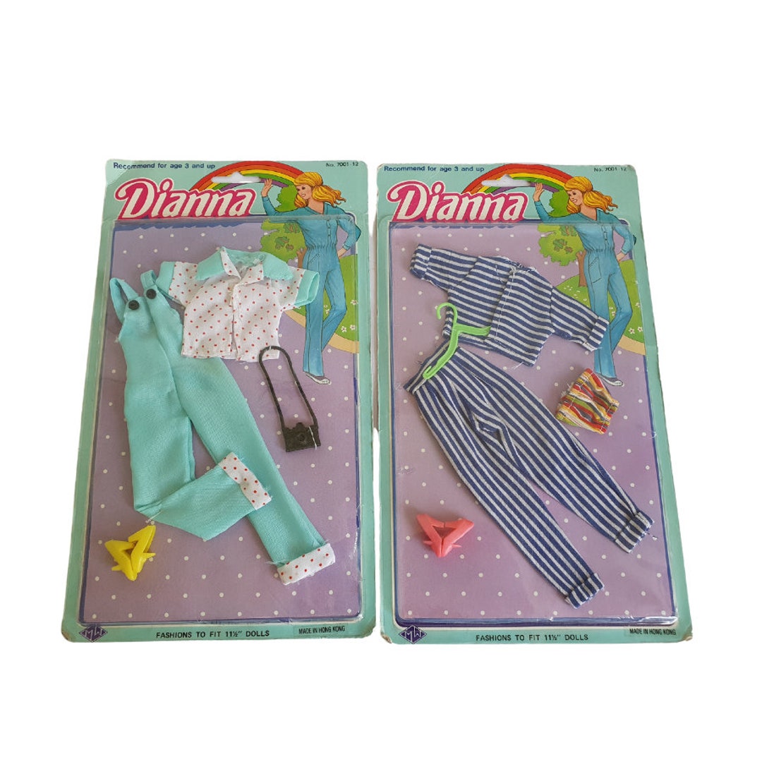Vintage Hong Kong Dianna Clone Doll Outfits for 11.5" Dolls (2 Pcs) - Etsy