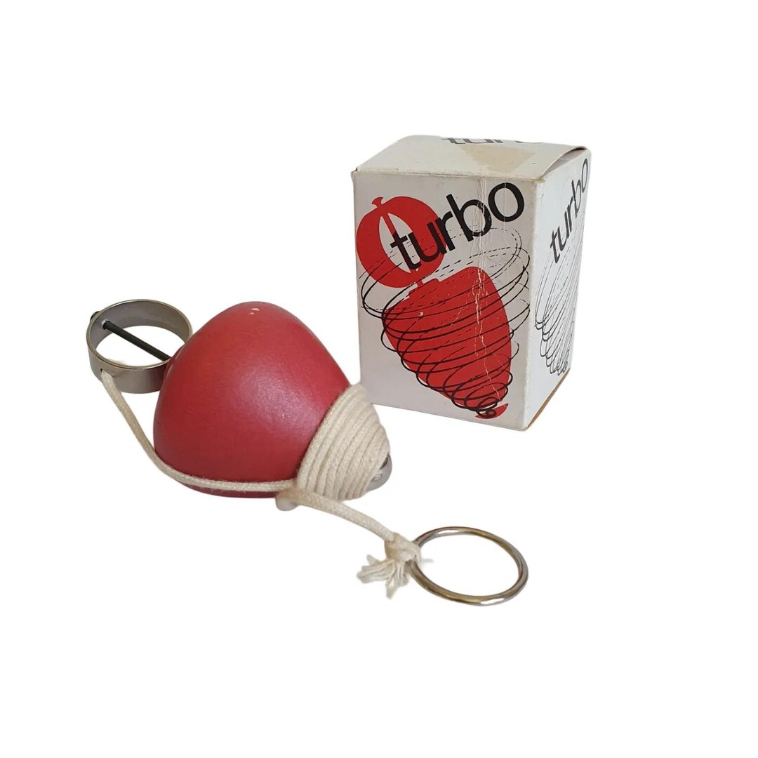 Vintage Naef Turbo Wooden Spinning Top #9903 - Etsy