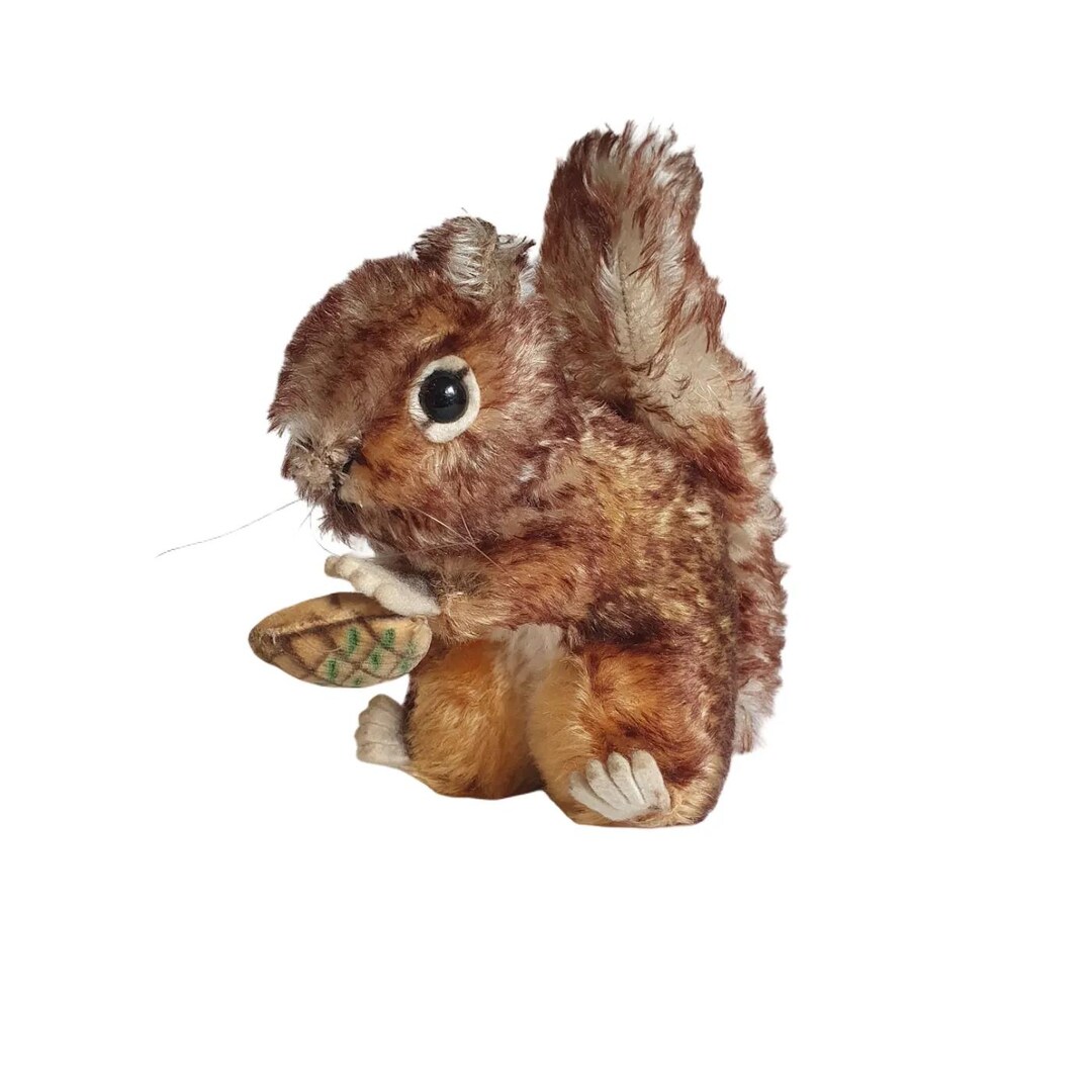 Vintage Steiff Mohair Squirrel Perri W/ Acorn 5.9" - Etsy