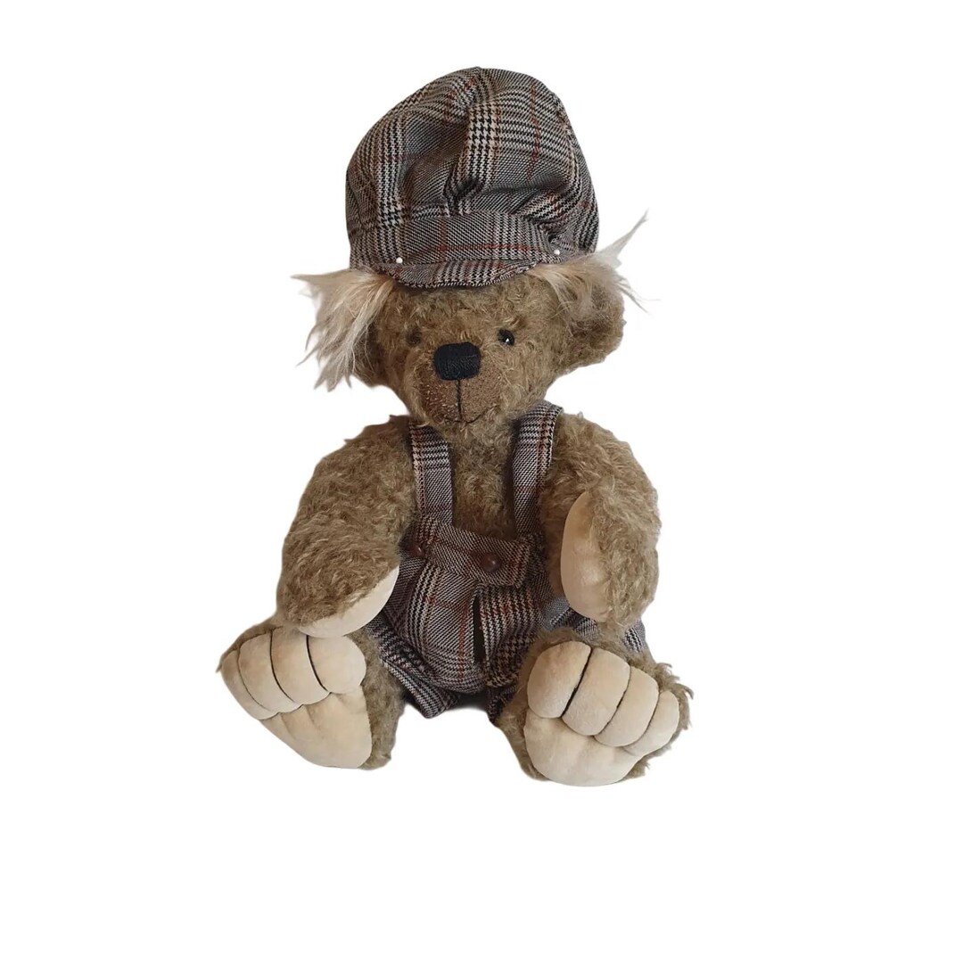 Handmade Train Driver Teddy Bear 12" – Artisan Conductor Bear ...