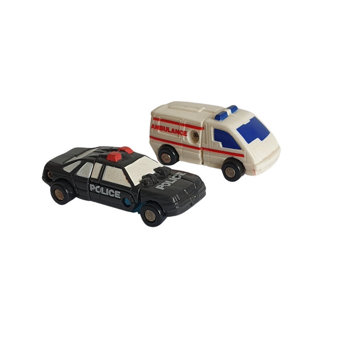 Vintage G1 Takara Micromaster Rescue Patrol Team Holi and Fixit ...